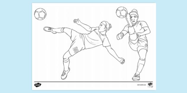 FREE! - Kick Colouring Page | Colouring Sheets