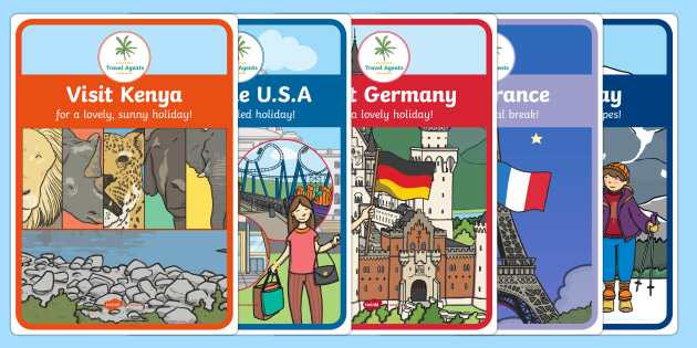 Travel Agents Role Play Display Posters (teacher made)