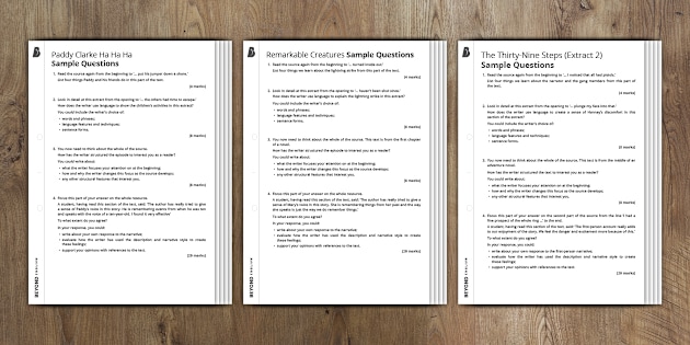 Language Paper 1 Mark Schemes | twinkl.ca