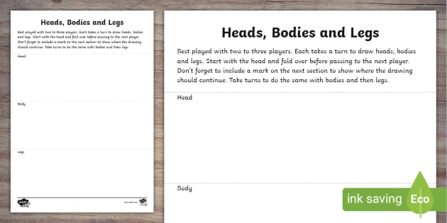 * NEW * Heads, Bodies and Legs Activity | Twinkl Party