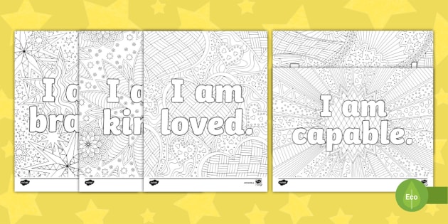 Inspirational Quotes Mindfulness Colouring (teacher made)