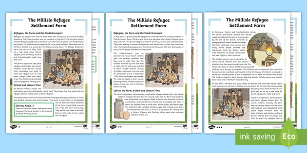 Millisle Refugee Settlement Farm Differentiated Fact File
