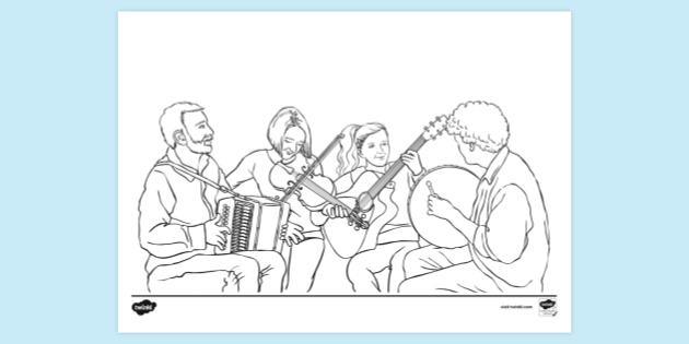 FREE! - Musician Colouring Sheet | Colouring Sheets | Primary Art
