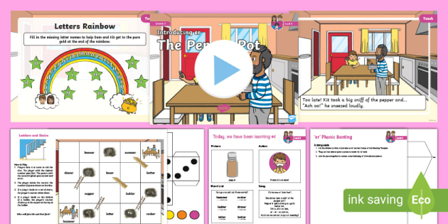 'er' Phonics Lesson Pack (teacher made)