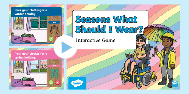 Seasons What Should I Wear? Interactive Game | Twinkl