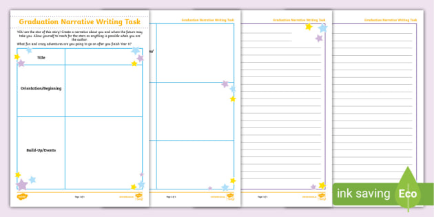 Graduation Narrative Writing Task - Reach for the Stars