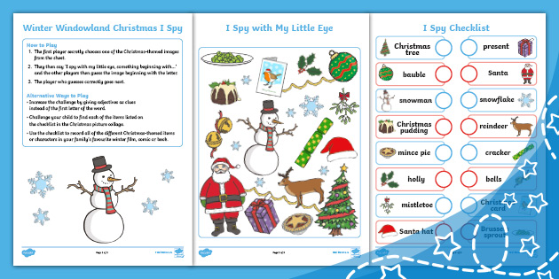 FREE! - Winter Windowland: Christmas I Spy Activity and Checklist