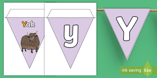 FREE! - Things Start With Letter Y Bunting For Decoration