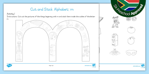 Alphabet Cut and Stick Activities | twinkl.com.au