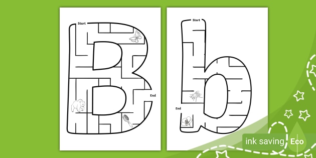 Alphabet Maze Bb (teacher made)