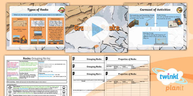Science: Types of Rocks and Grouping Rocks