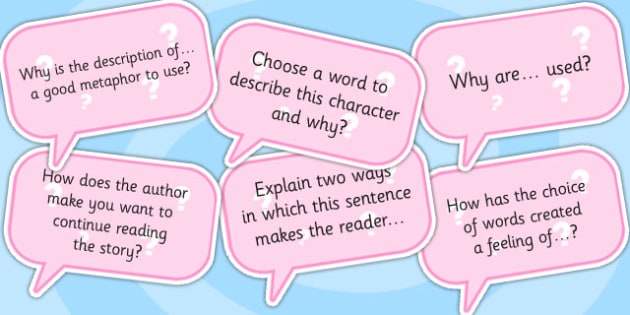 AF5 Guided Reading Question Cards (teacher made)