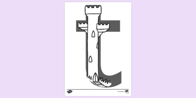 FREE! - Letter T Colouring Page | Colouring Sheets