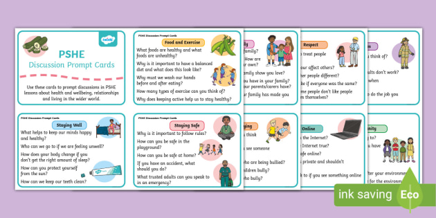 PSHE Discussion Prompt Cards (teacher made)