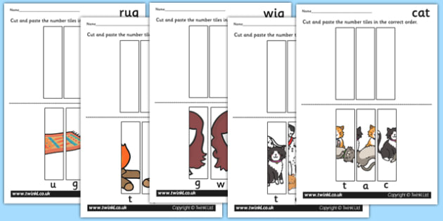 CVC Word Picture Puzzles Mixed (teacher made)