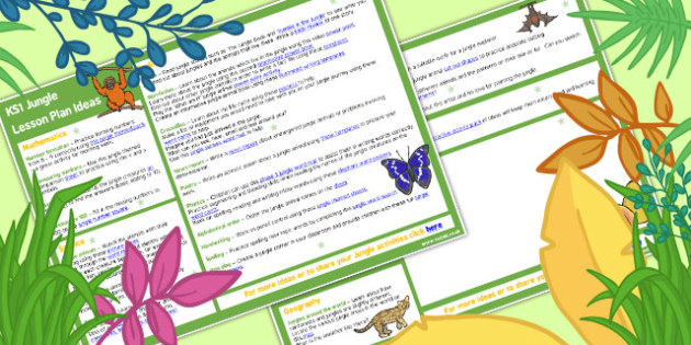 FREE! - Jungle KS1 Lesson Plan Ideas (teacher made)