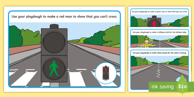 Road Safety Playdough Mats (teacher made)