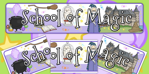 School of Magic Display Banner