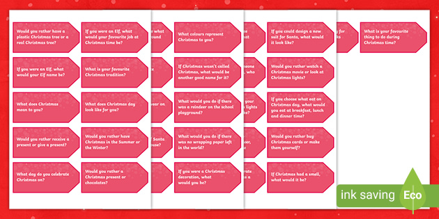 Christmas Conversation Cards | Australian Teaching Resources