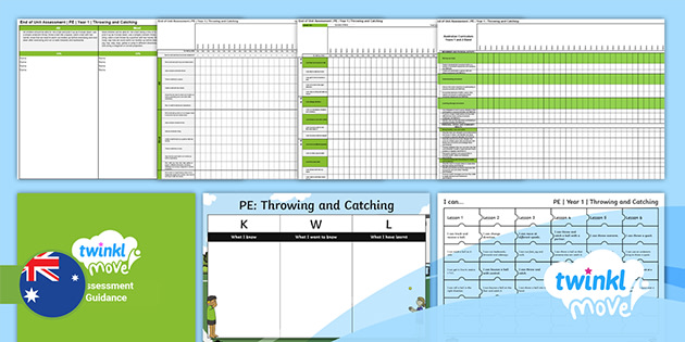 Move PE Year 1 Throwing and Catching Assessment Pack