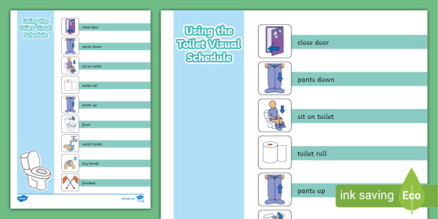 Twinkl Symbols: Using the Toilet Visual Schedule