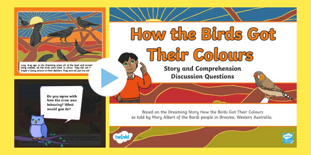 FREE! - How the Birds Got Their Colours Comprehension Discussion