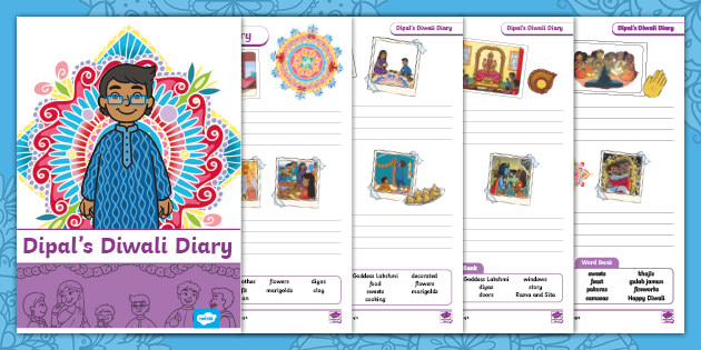 Dipal's Diwali Diary Writing Activity (teacher made)