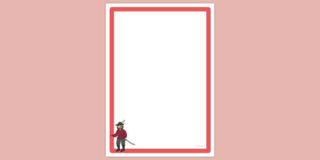 Simple Blank Horrible Pirate Page Border | Twinkl