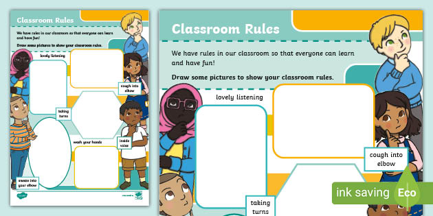 Classroom rules worksheet
