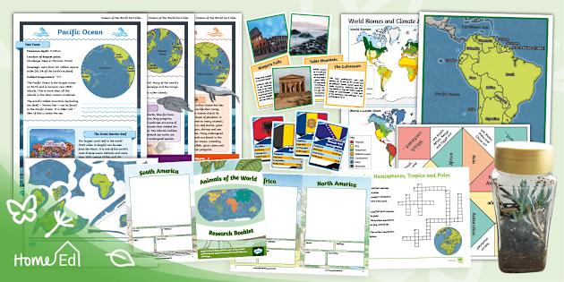 Geography Lapbook Earth Day Lapbook (Teacher Made) Twinkl