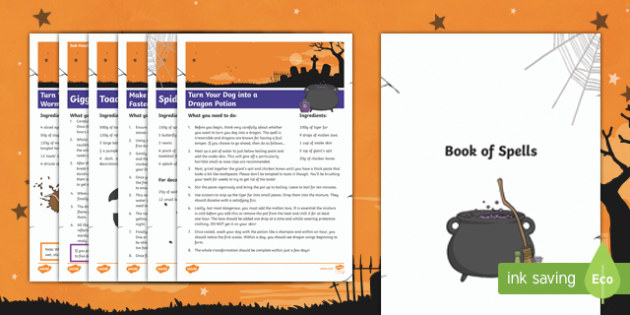 Book of Spells Resource Pack - ESL Halloween Resources
