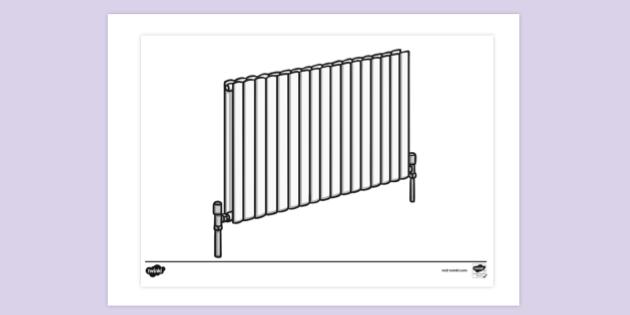 FREE! - Radiator Heater Colouring Sheet - Colouring Sheets - Twinkl