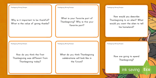 Thanksgiving Writing Prompts