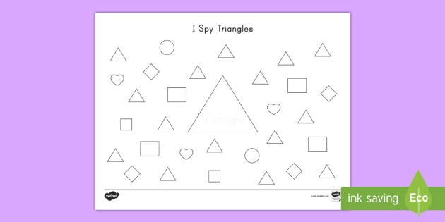 I Spy Triangles Activity (teacher made)