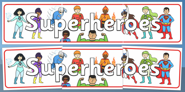 Superhero Display Banner (Simple)
