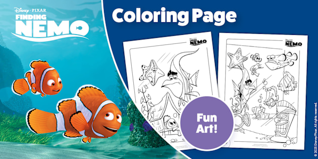 coloring book finding nemo