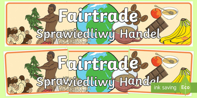 Fairtrade Display Banner English/Polish - Fairtrade Display Banner