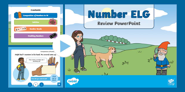 👉 EYFS Maths: Number ELG Review PowerPoint (teacher made)
