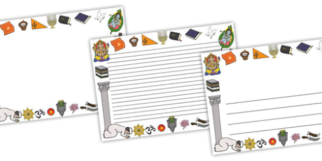 Religion Page Borders (Landscape) (teacher made)