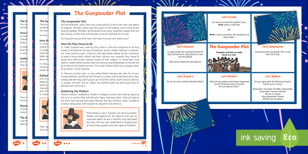 Reflective Reading Comprehension | The Gunpowder Plot | CfE