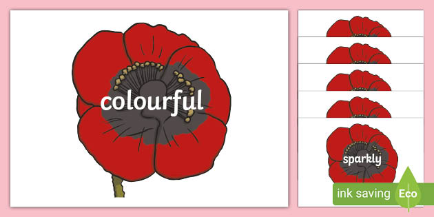 FREE! - Wow Words on Poppies (teacher made)