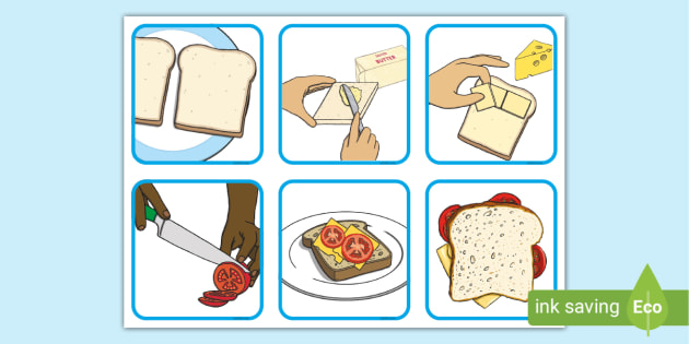 6 Step Sequencing Cards Making A Sandwich teacher Made 