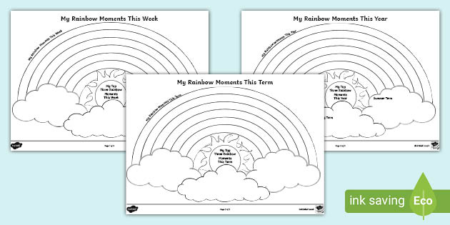 Rainbow Moments Reflection Journal KS2