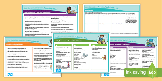 EYFS Technology Area Core Continuous Provision Poster (3-5)