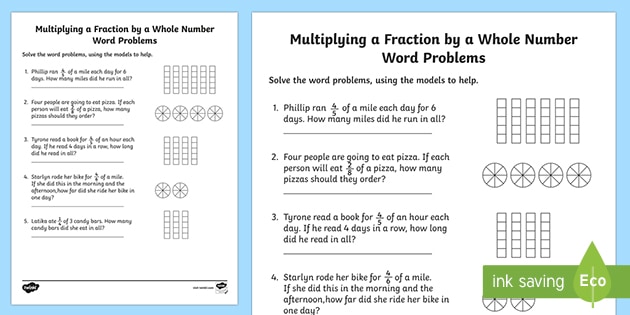 Grade 5 Math Worksheets Multiplying Fractions By Whole Numbers K5 Learning Multiplying 