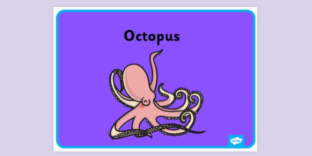 FREE! - Printable Octopus Poster | Display Poster | Primary Resource