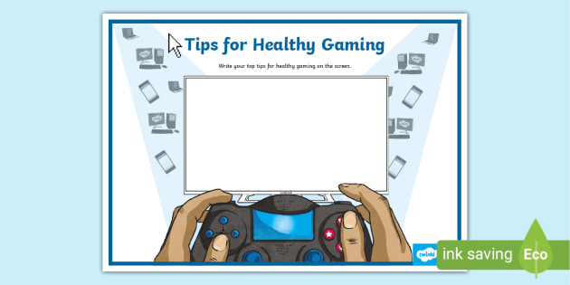 KS2 Tips for Healthy Gaming Worksheet (teacher made)