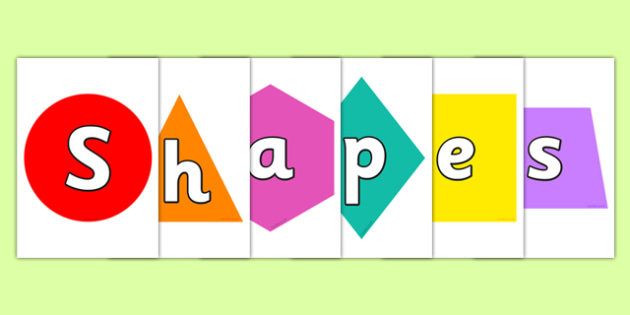 Shapes on Shapes Display Cut Outs (teacher made)