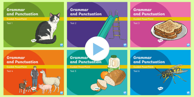 Y6 Grammar and Punctuation Tests Guided PowerPoint Pack
