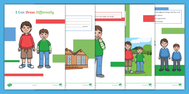 I Can Dress Differently - Social Situation (teacher made)